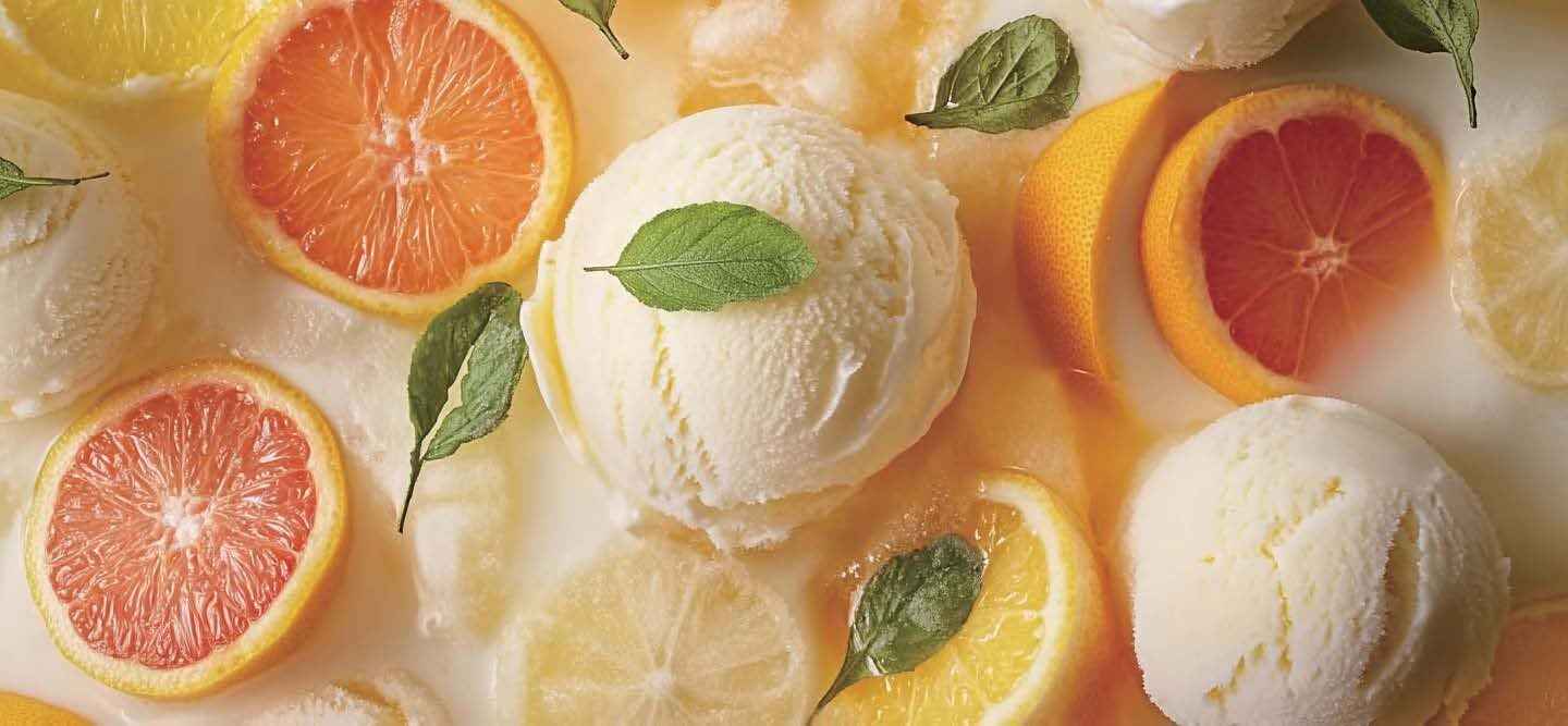 Citrus Ice Cream - BRIOBITE