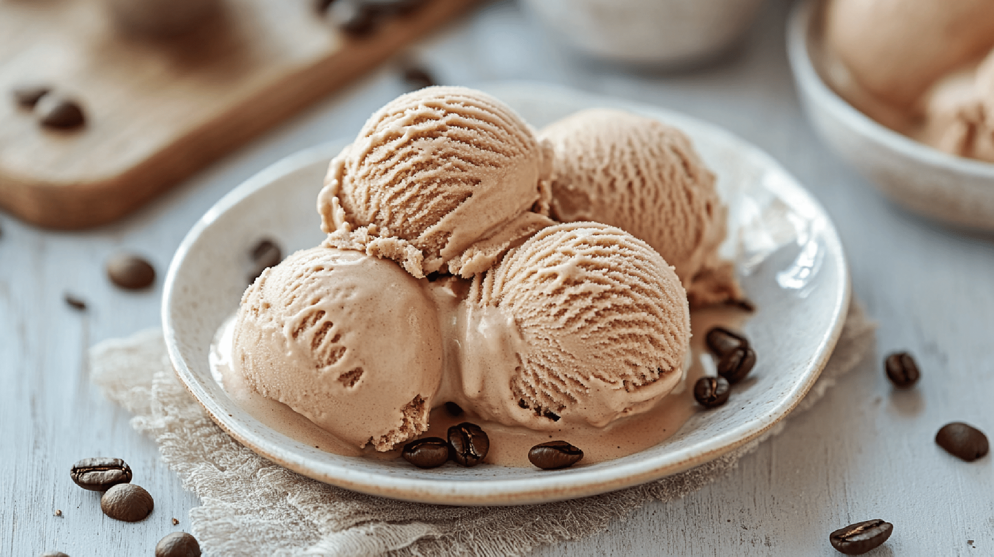Dairy-Free Low-Calorie Coffee Ice Cream – BRIOBITE